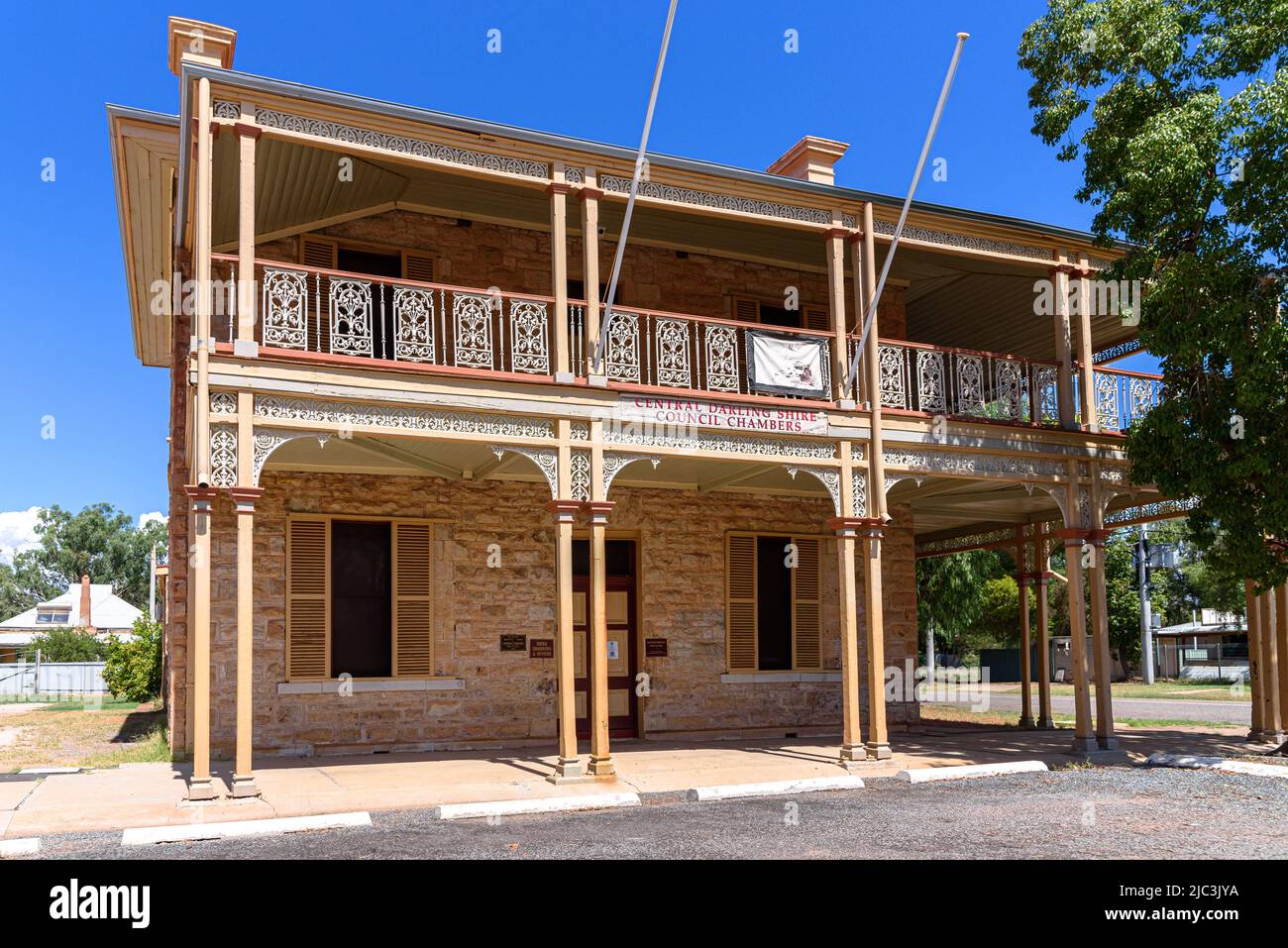 The Central Darling Shire council chambers in Wilcannia, New South ...
