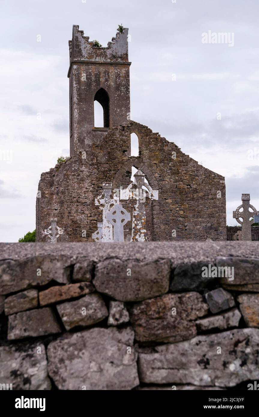 Crow stepped battlements embellish the tower at Neale Cemetery in south ...