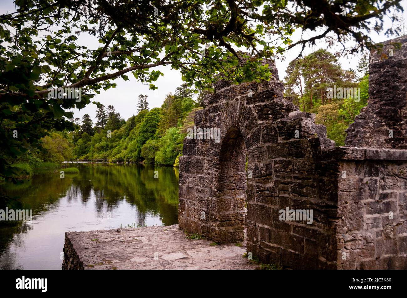 Early Gothic Monks Fishing House in Cong, Ireland Stock Photo - Alamy