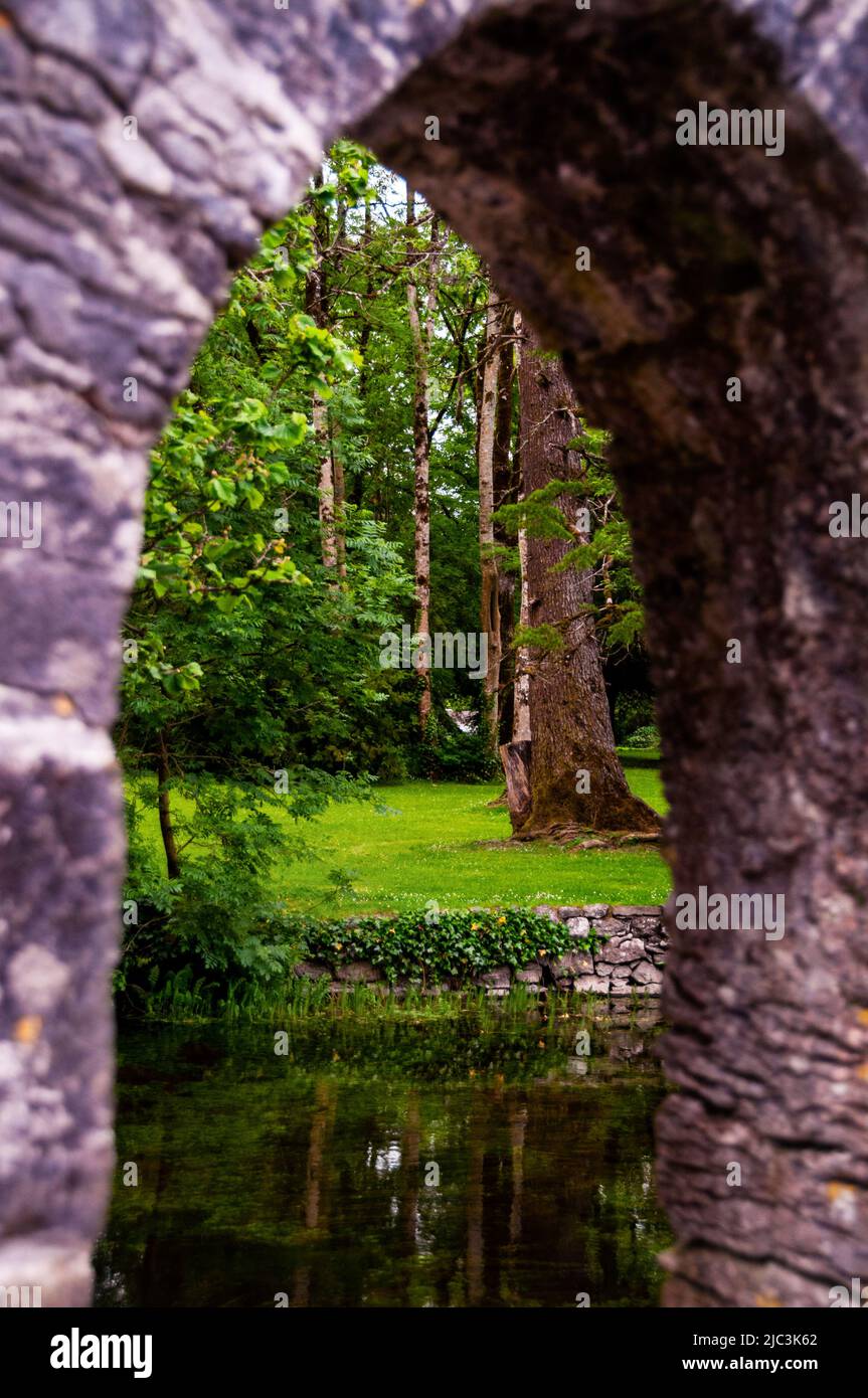 Early Gothic Monks Fishing House in Cong, Ireland Stock Photo - Alamy
