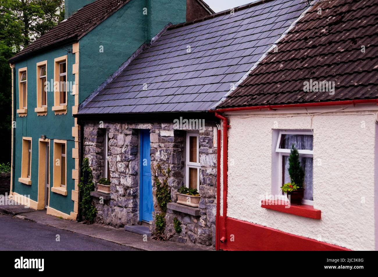 Congl Irish village in County Mayo Stock Photo - Alamy