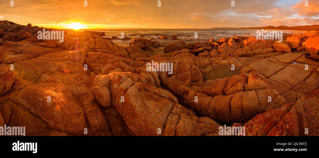 Sunrise at Friendly Beaches Stock Photo - Alamy