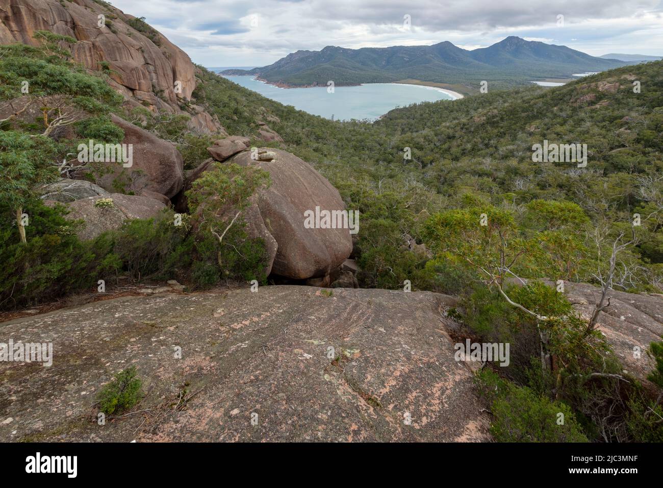 Wineglass Bay Lookout walk Stock Photo - Alamy