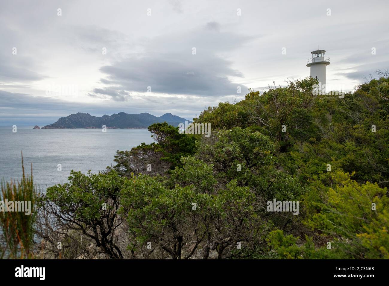 Cape Tourville Lighthouse walk Stock Photo - Alamy
