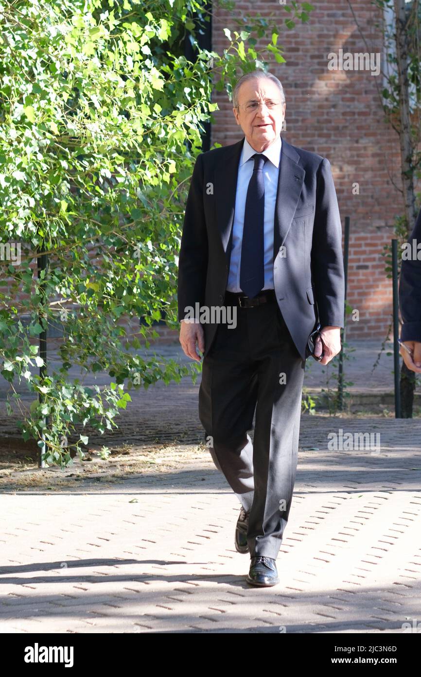Madrid, Spain. 09th June, 2022. Florentino Perez seen during the ...