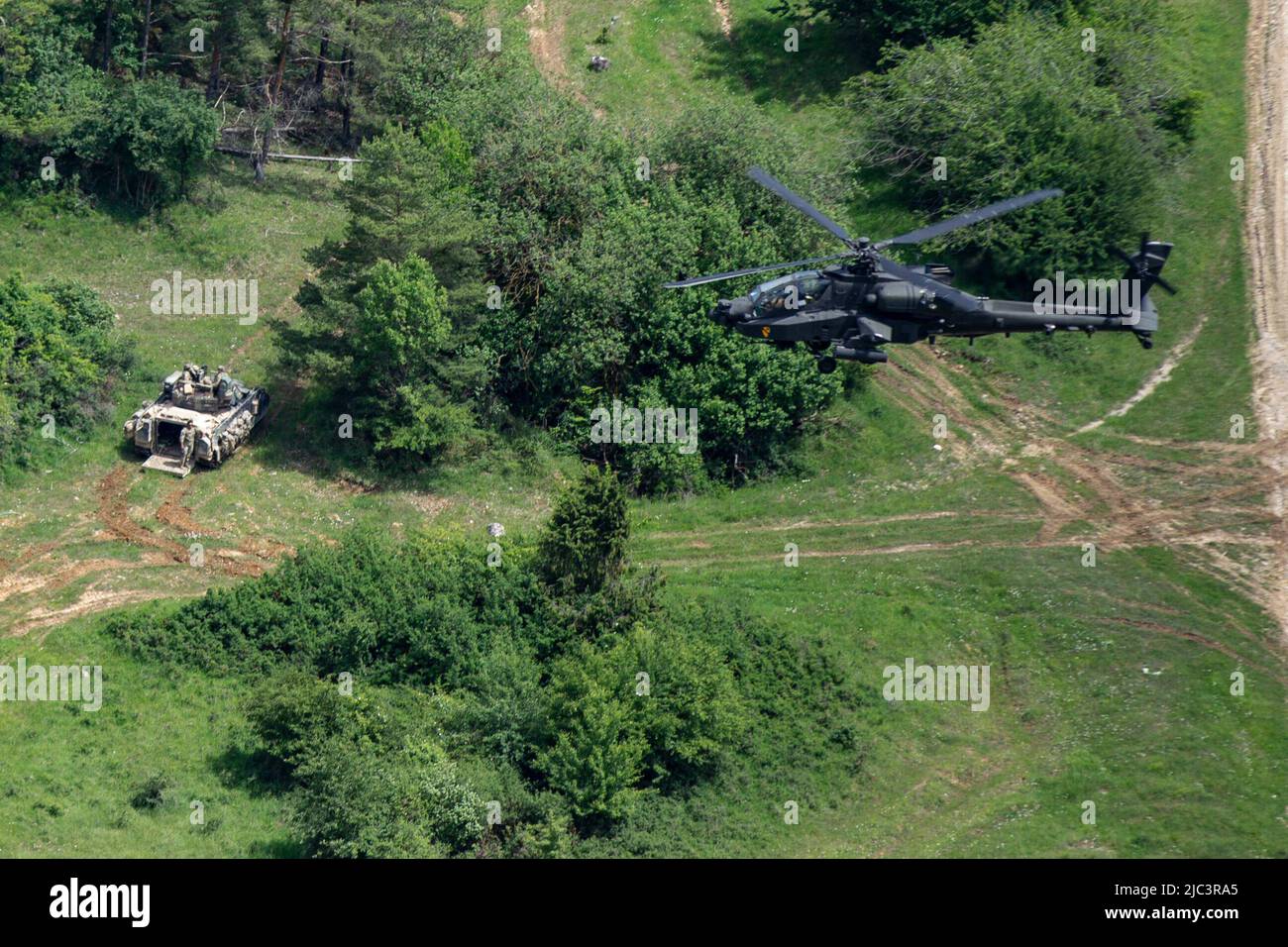 U.S. Army AH-64 Apache assigned to 7th Squadron, 17th Cavalry Regiment ...