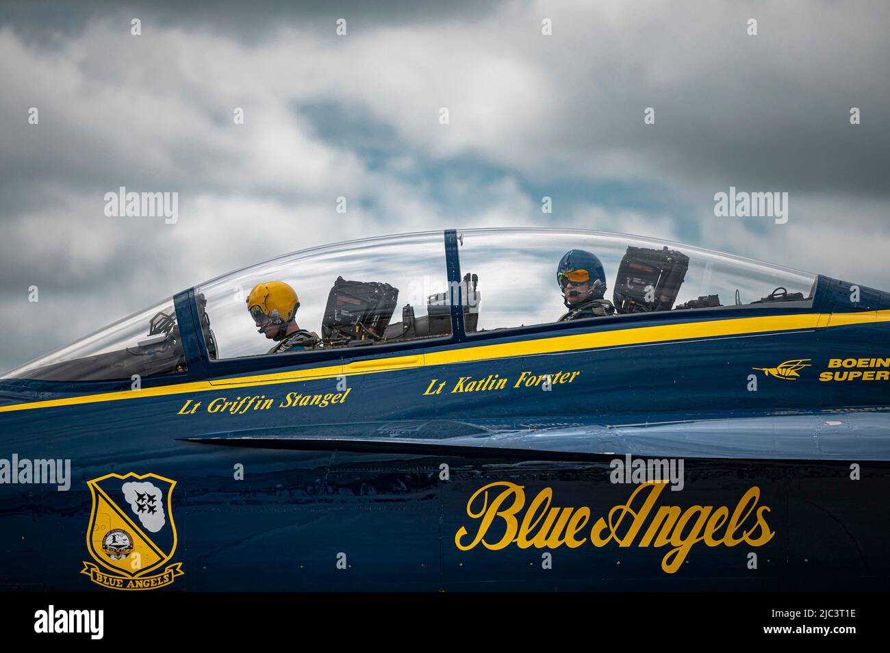 CHESTERFIELD, Mo. (June 8, 2022) Lt. Griffin Stangel, the #7 pilot and ...