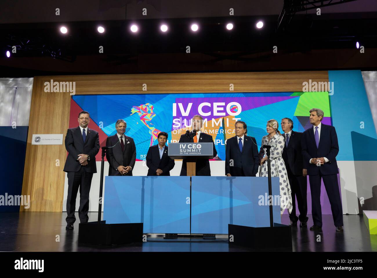 IV CEO Summit of the Americas conference. Leaders from the Americas ...
