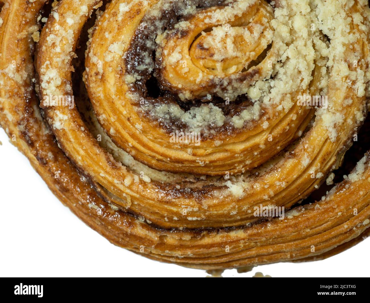 Snail bun. Cinnamon puff. Delicious, interesting baking Stock Photo - Alamy