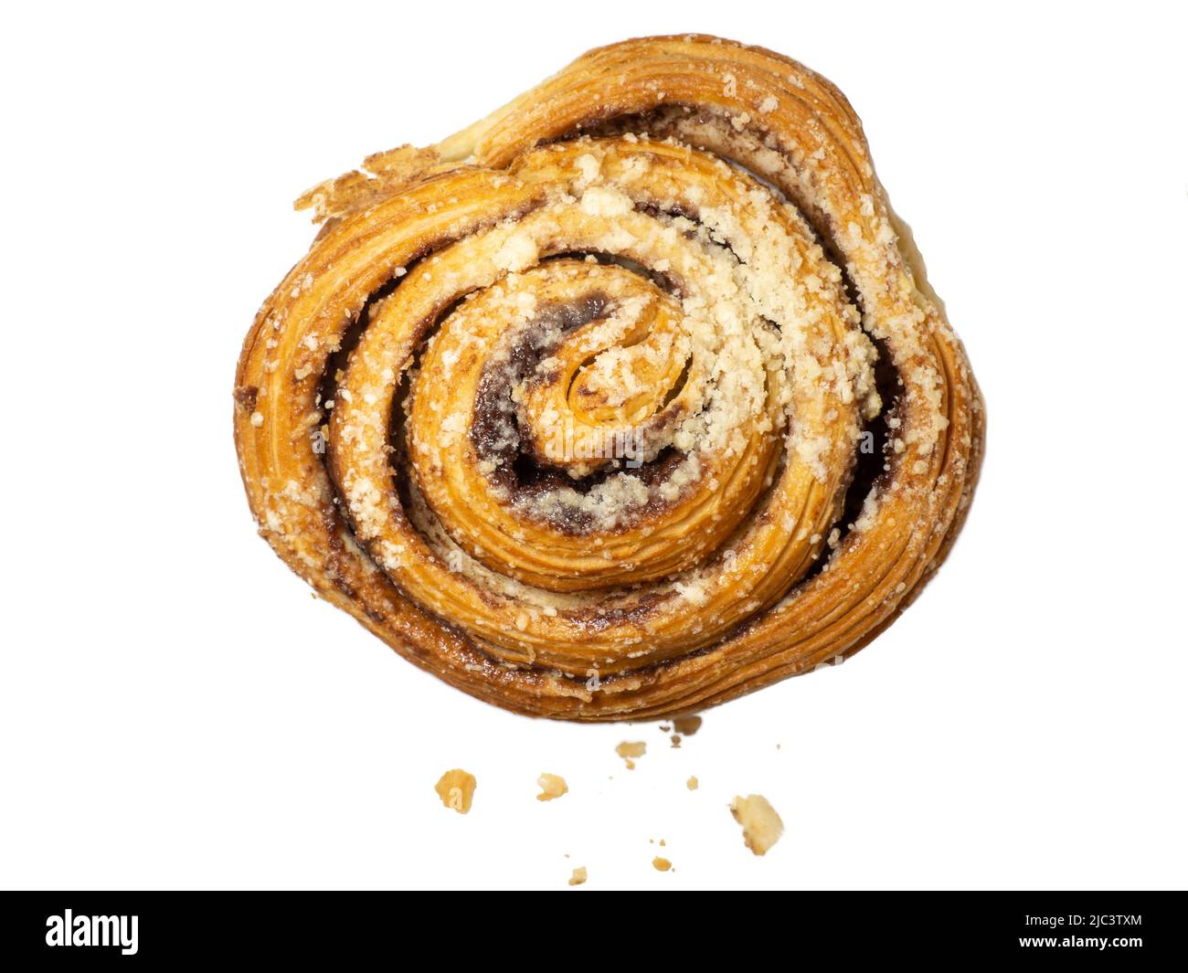 Snail bun. Cinnamon puff. Delicious, interesting baking Stock Photo - Alamy
