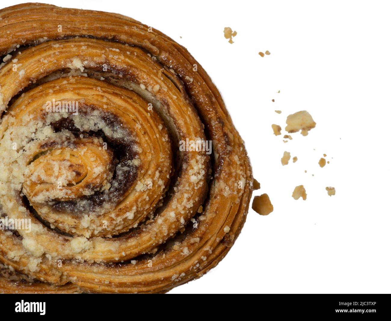 Snail bun. Cinnamon puff. Delicious, interesting baking Stock Photo - Alamy
