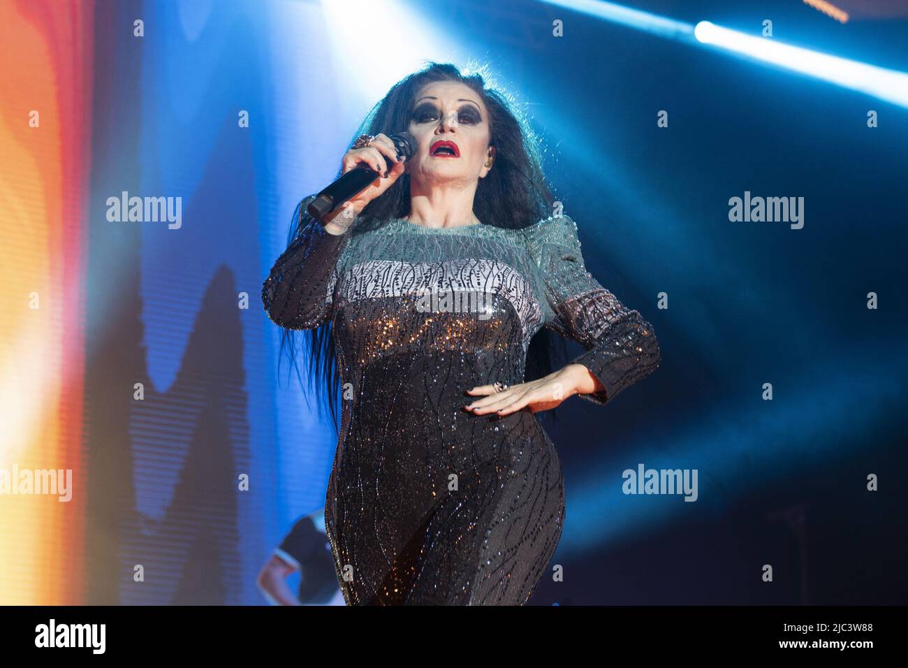 Singer Alaska of the Fangoria group performs during the Noches del ...