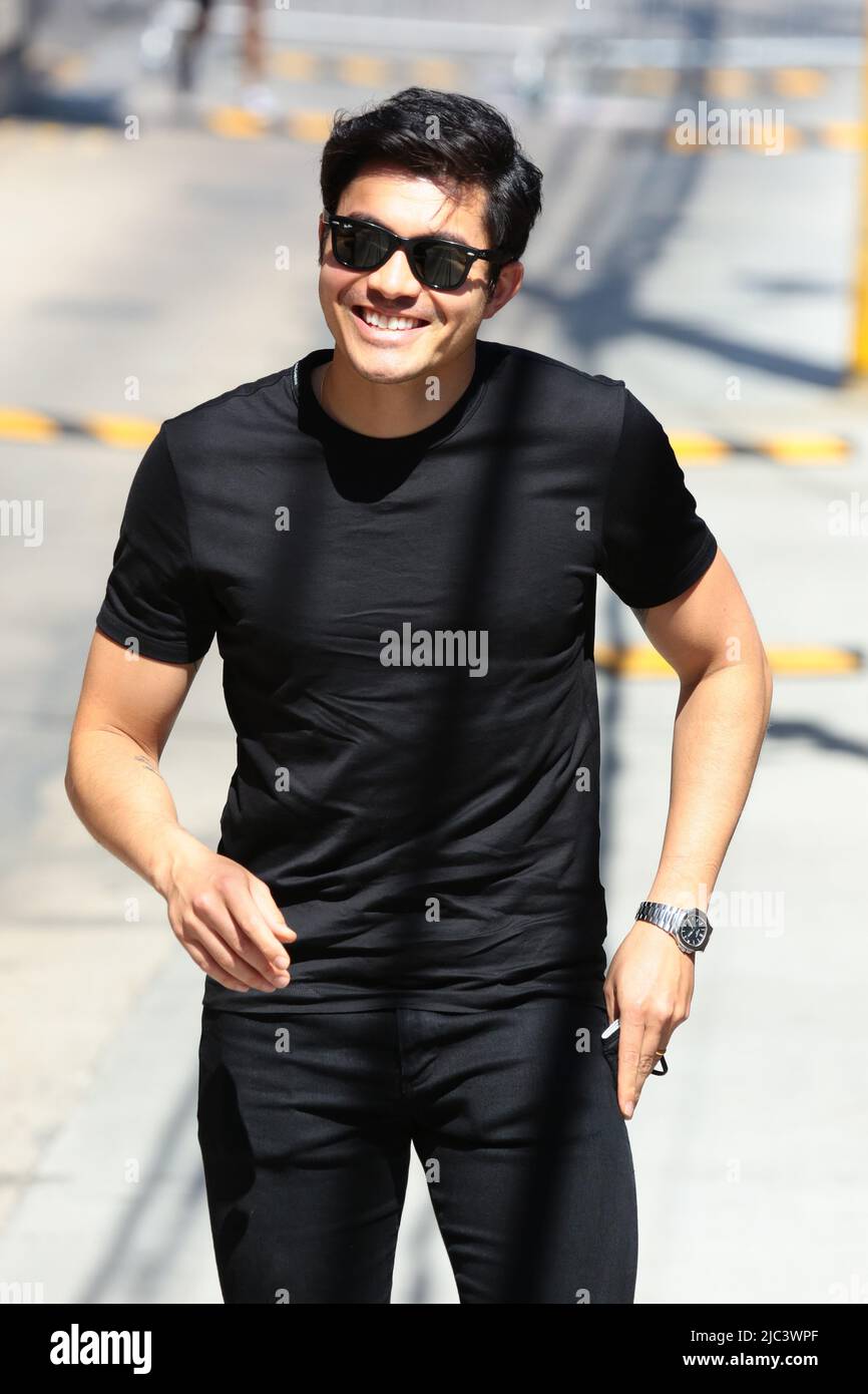 Henry Golding seen arriving at Jimmy Kimmel Live! studios in Los ...