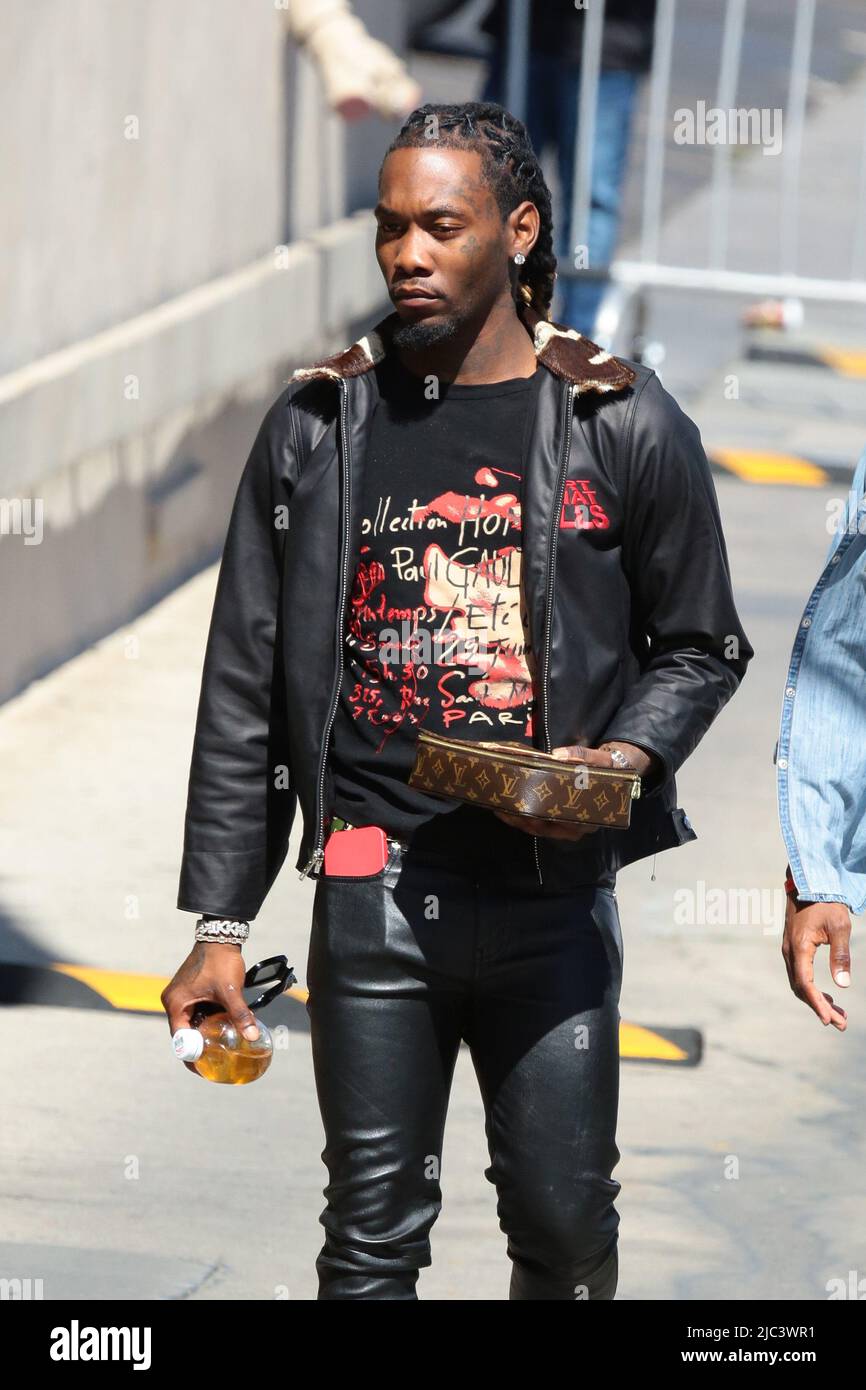 Offset arriving at Jimmy Kimmel Live! studios in Los Angeles ...