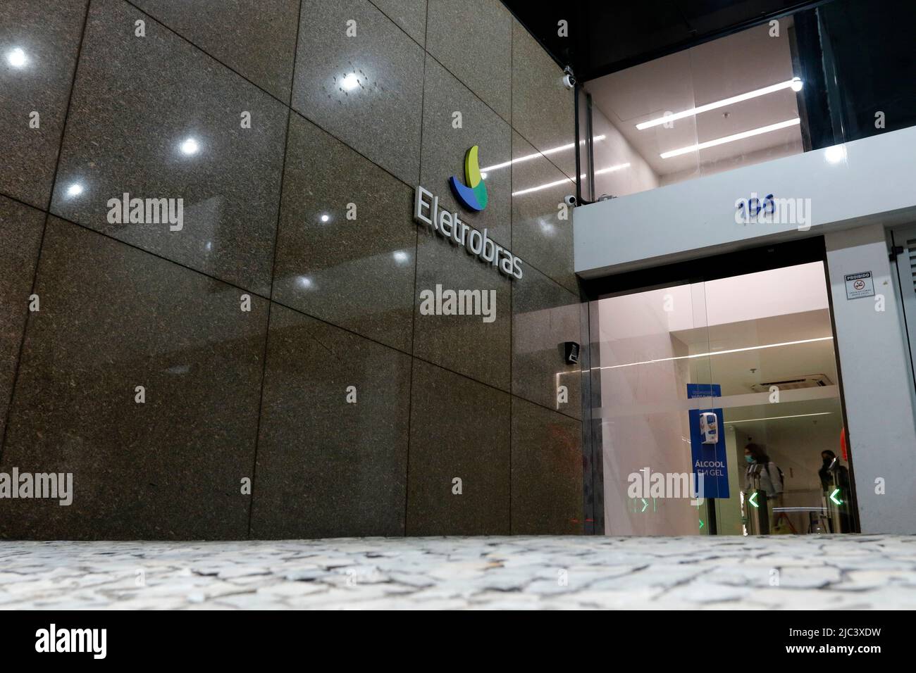 Eletrobras company logo. Brazilian electric utilities company building ...