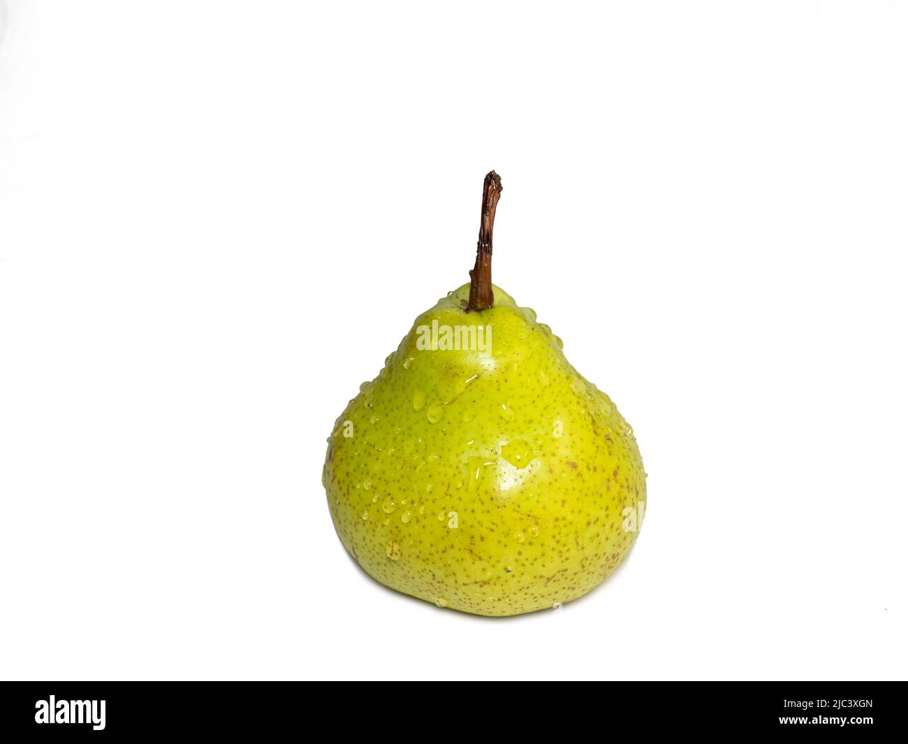 Pear Pakham on a white background. Juicy fruit. A fragrant variety of ...
