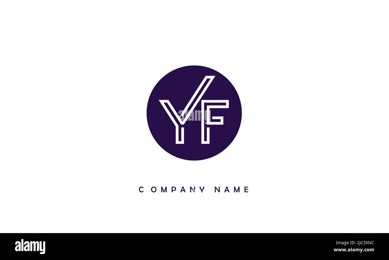 Fy monogram logo design with Cut Out Stock Images & Pictures - Alamy