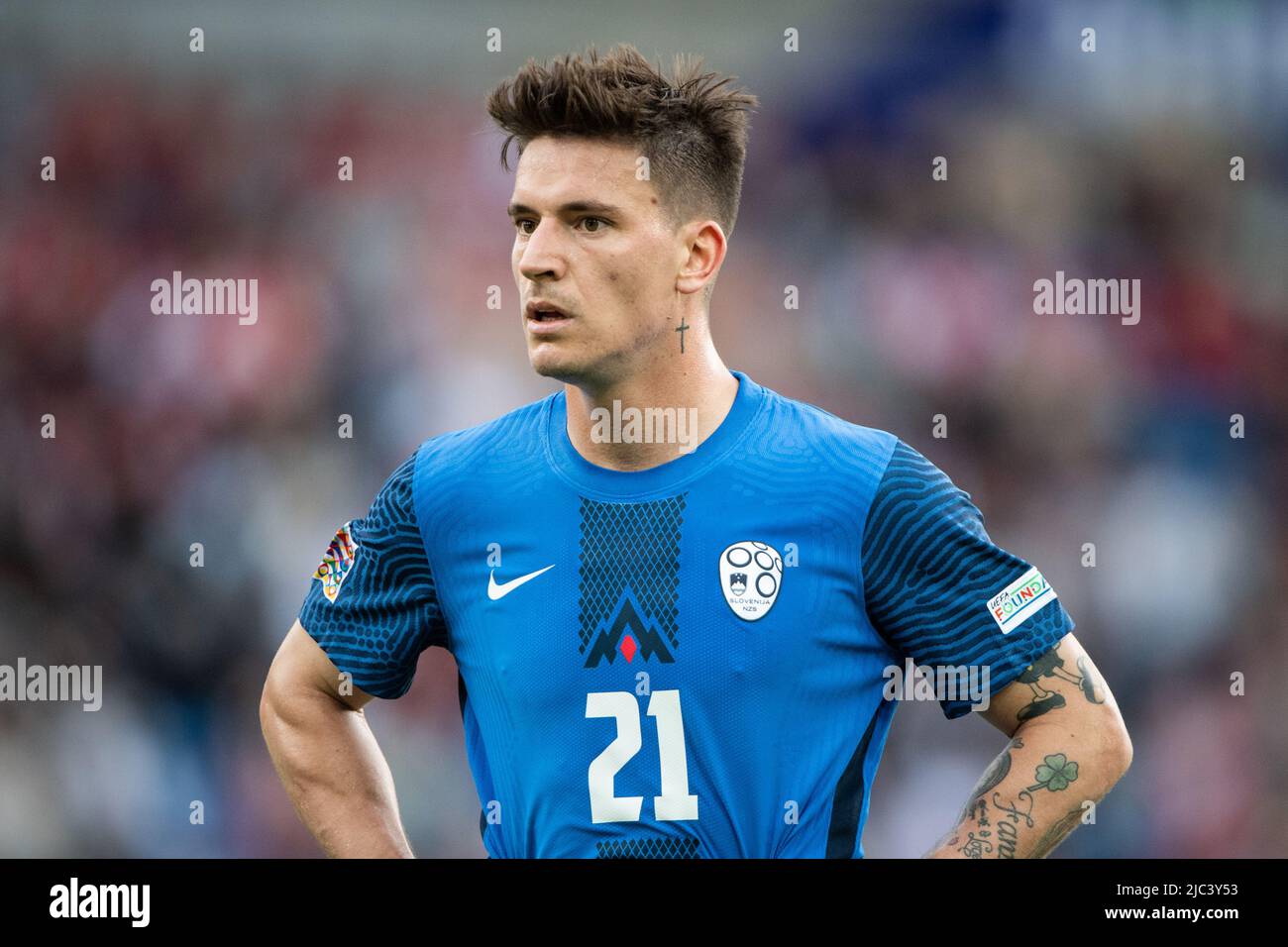 Oslo, Norway. 09th June, 2022. Benjamin Verbic (21) of Slovenia seen ...