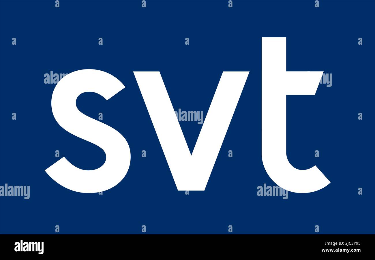 Top view of flag SVT, Sweden. Swedish travel and patriot concept. no ...