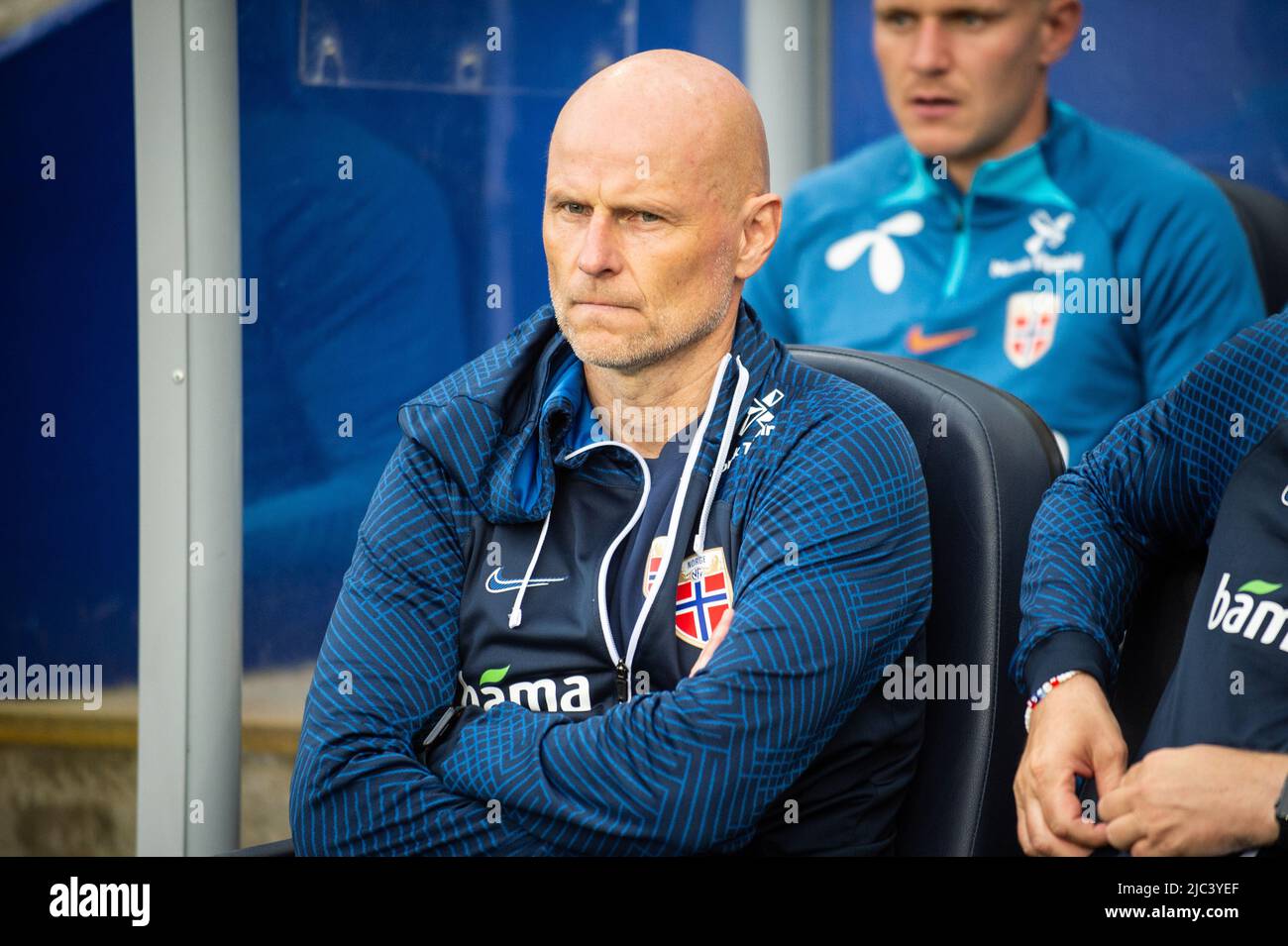 Oslo, Norway. 09th June, 2022. Head coach Staale Solbakken of Norway ...