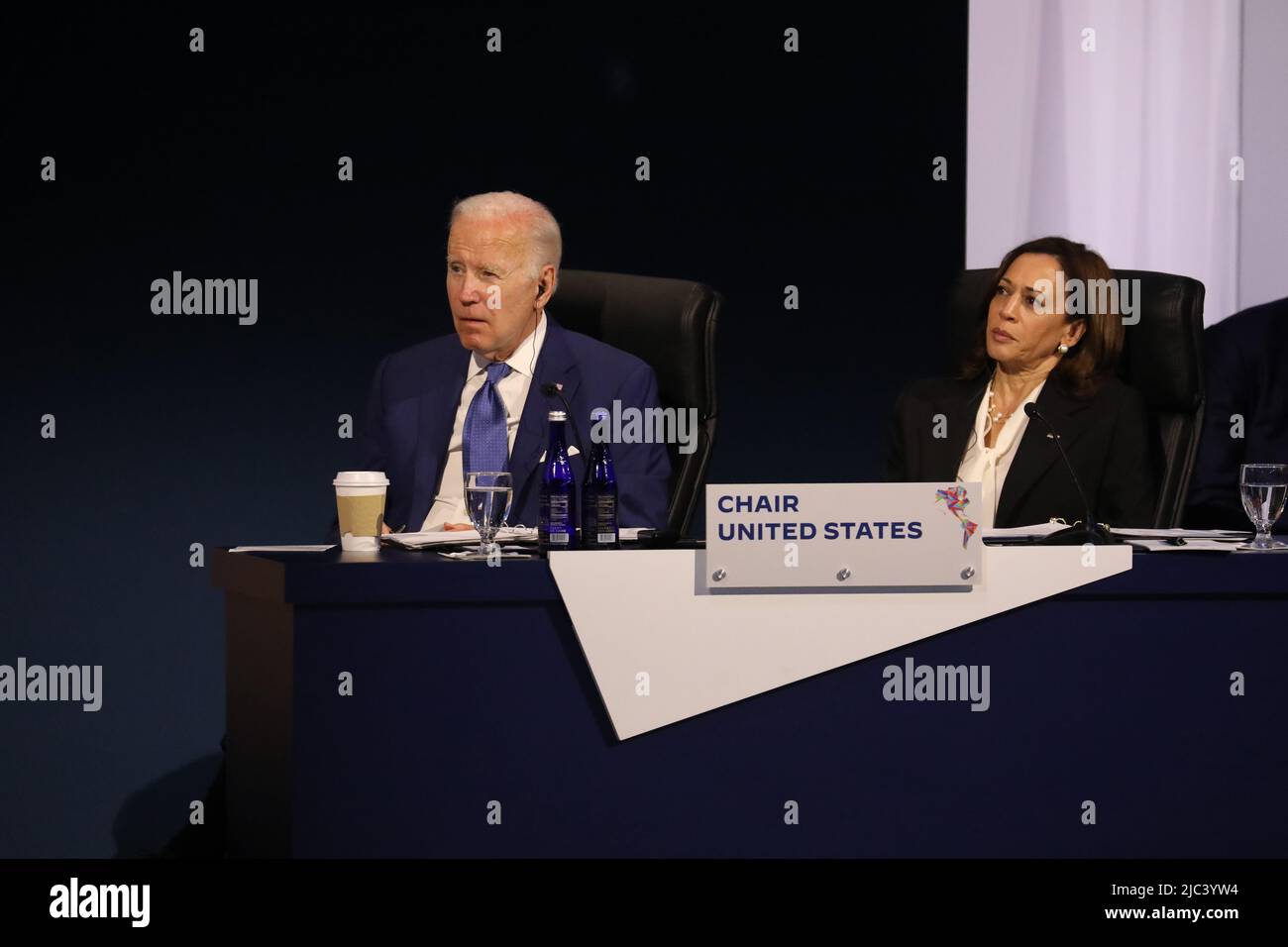 President Joe Biden and Vice President Kamala Harris attend the Plenary ...