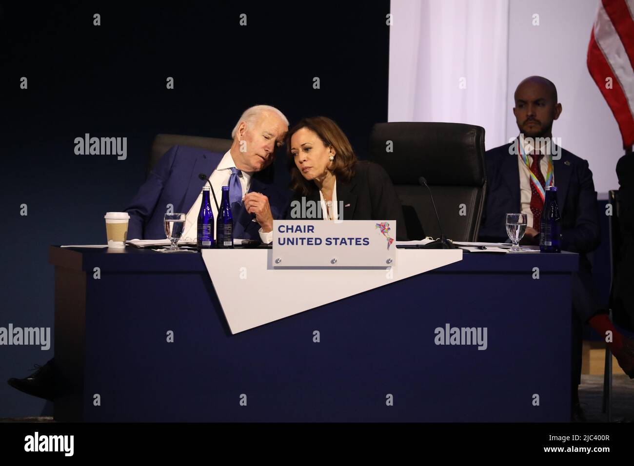President Joe Biden and Vice President Kamala Harris attend the Plenary ...