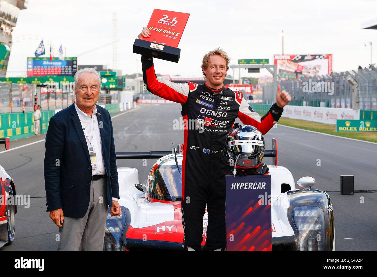 LAROUSSE Gerard (fra), portrait, pole position, HARTLEY Brendon (nzl ...