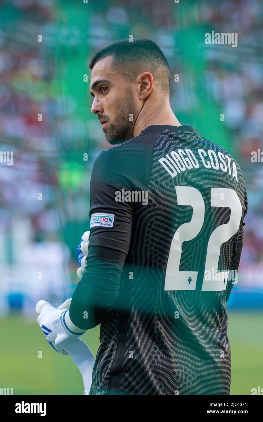 June 09, 2022. Lisbon, Portugal. Portugal's and Porto goalkeeper Diogo ...