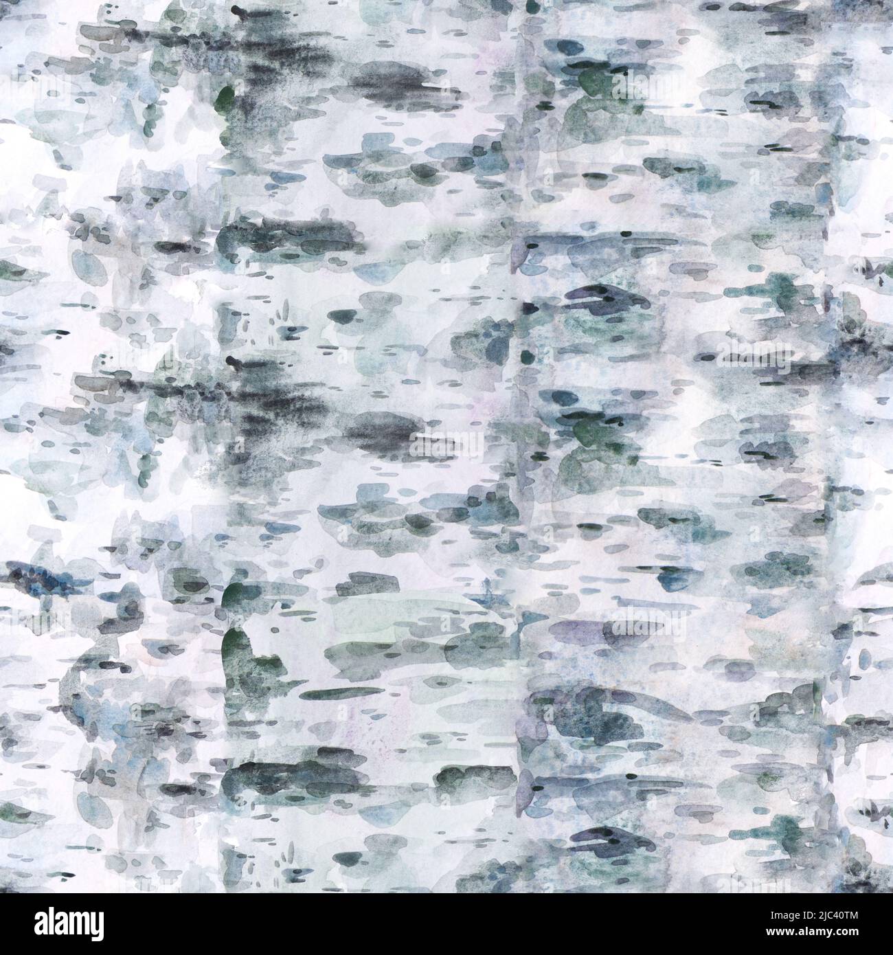 Birch bark regular texture. Watercolor seamless pattern Stock Photo - Alamy