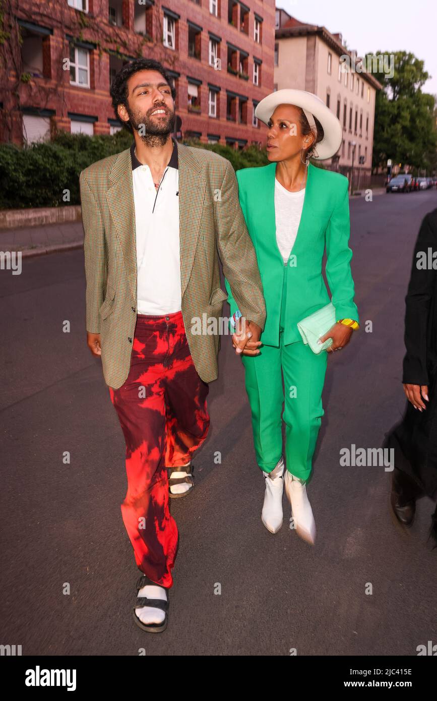 Berlin, Germany. 09th June, 2022. Noah Becker and mother Barbara Becker ...