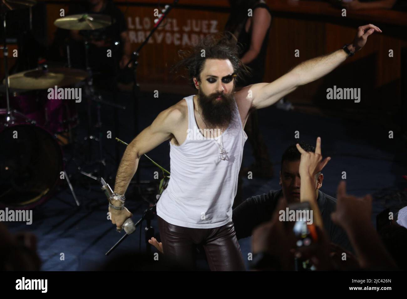 The Mexican rock band Moderatto of the glam metal genre offered a ...