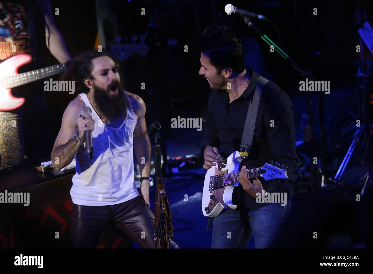 The Mexican rock band Moderatto of the glam metal genre offered a ...