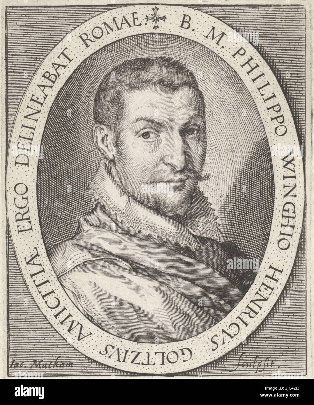 Portrait of the art lover and friend of Hendrick Goltzius, Philips van ...