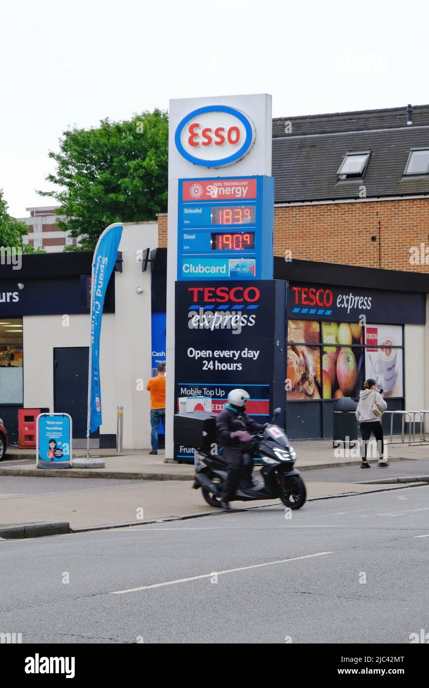 London, UK. Petrol and diesel prices continue to rise across the ...