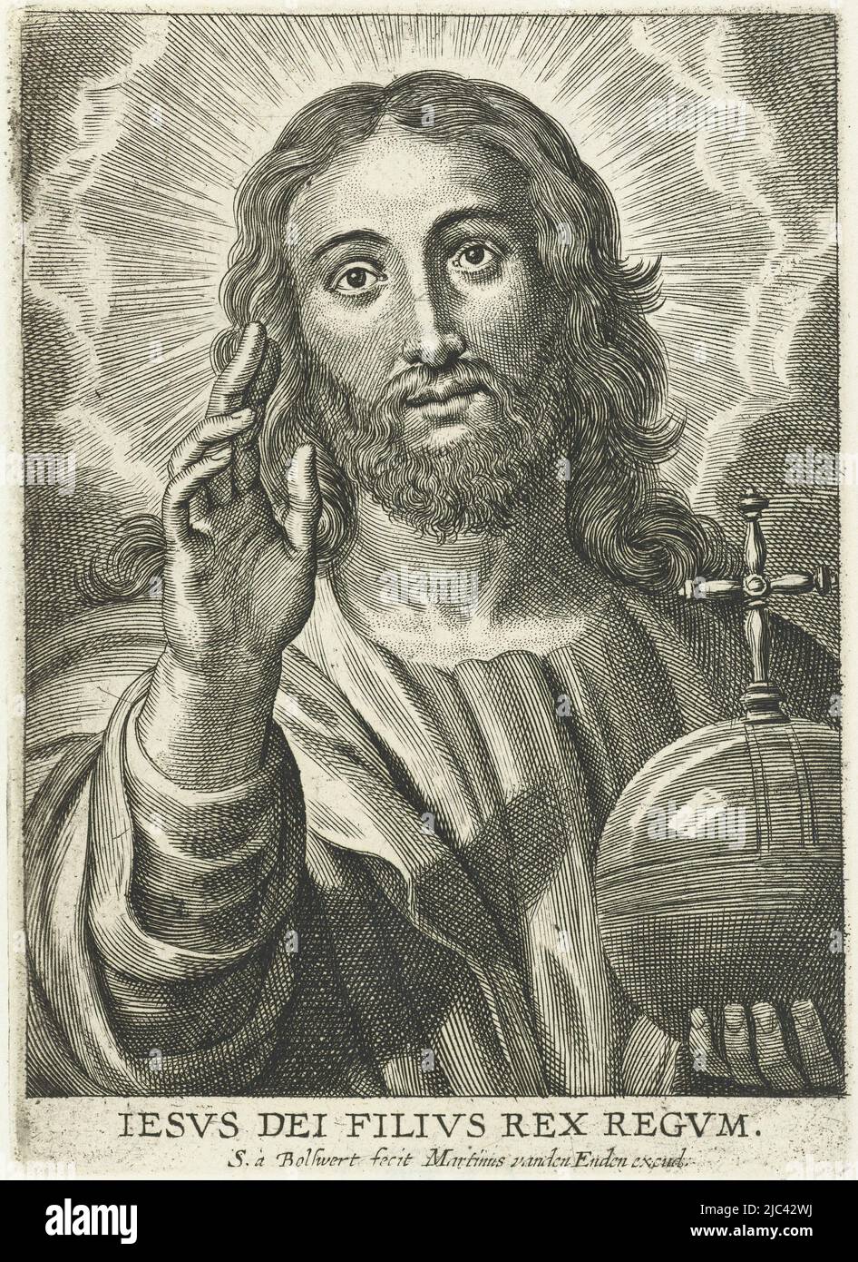 Salvator mundi iesvs dei filivs rex regvm hi-res stock photography and ...