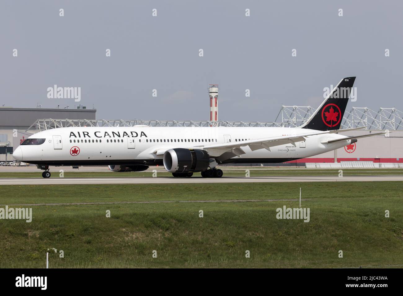 An Air Canada Boeing 787-9 Dreamliner just landed at Montreal Pierre ...