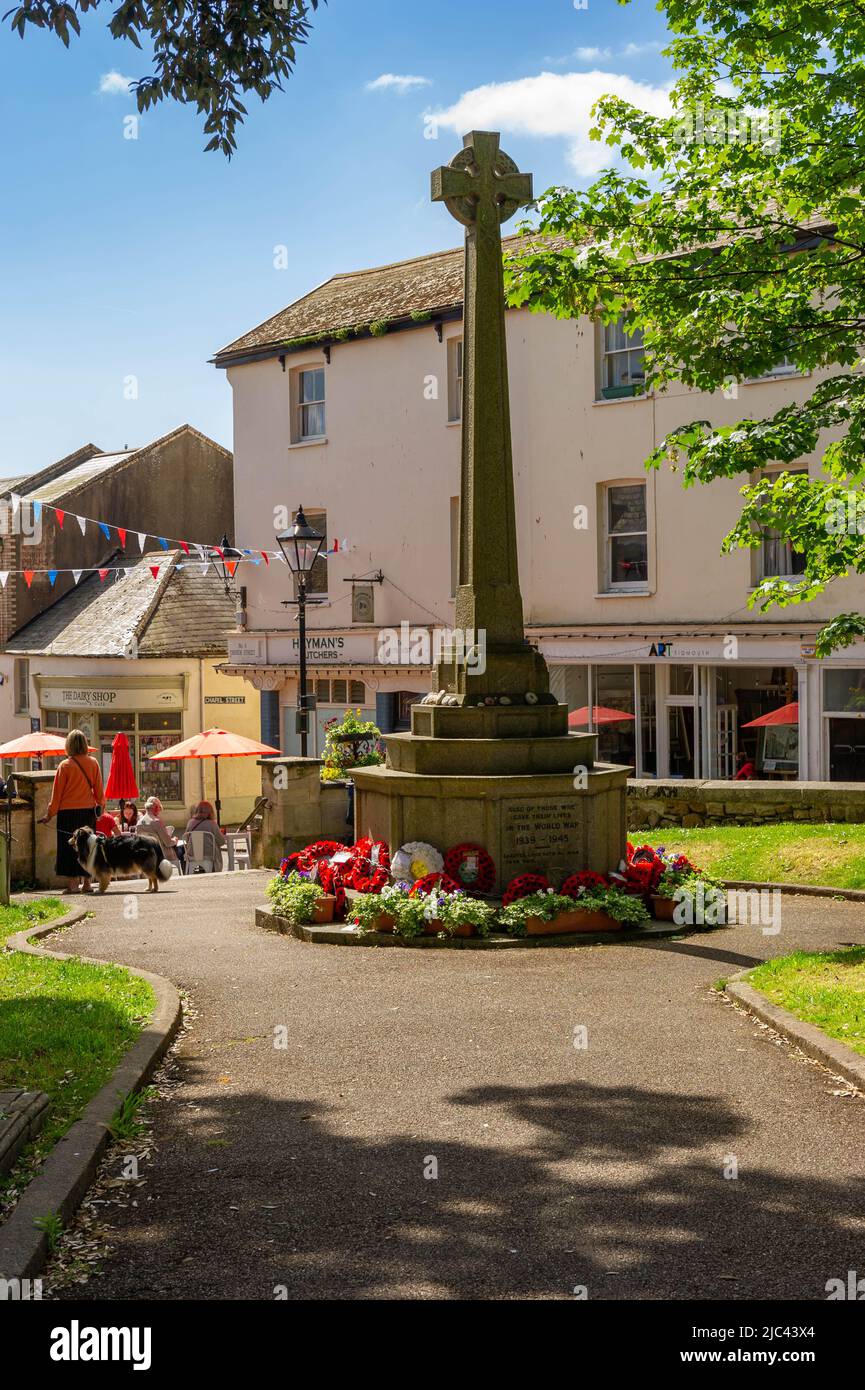 Remembrance Monument at Sidmouth Parish Church, East Devon, England ...