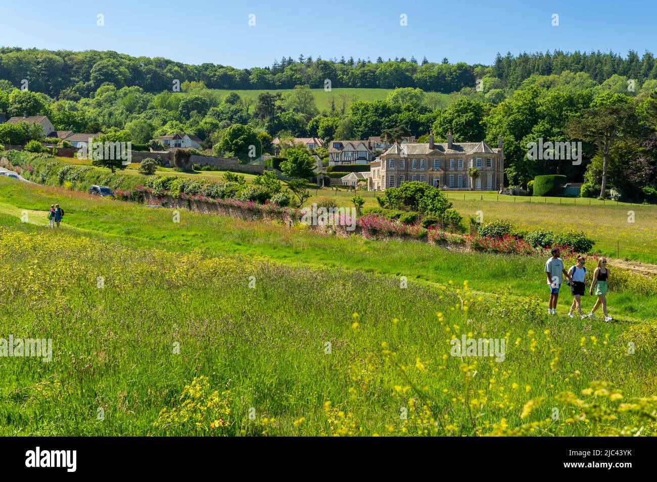 The South West Coast Path at Jacobs Ladder, Sidmouth, East Devon ...