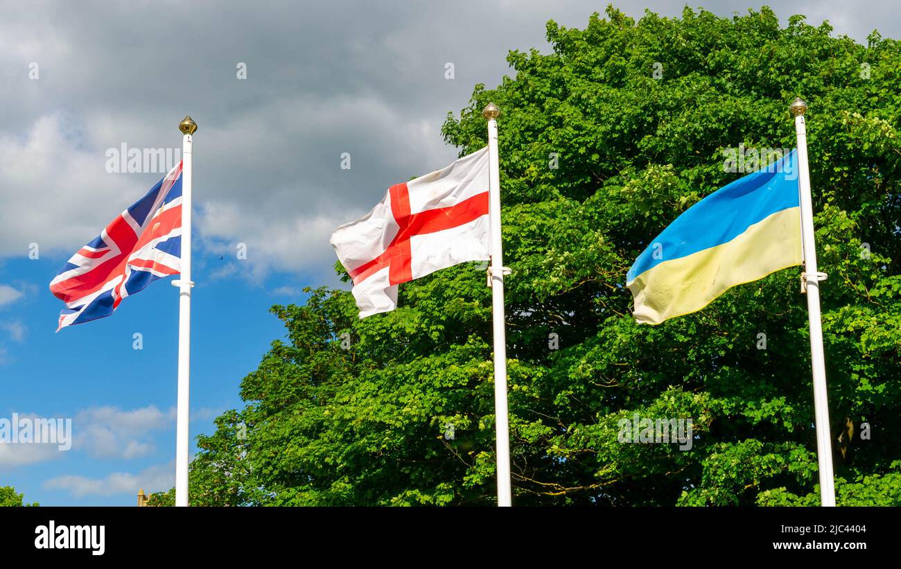 The UK supports Ukraine Stock Photo - Alamy