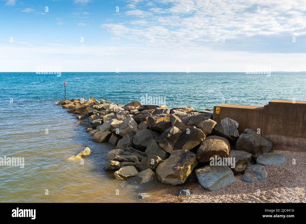 Rock Groynes on Sidmouth beach, Devon, England Stock Photo - Alamy
