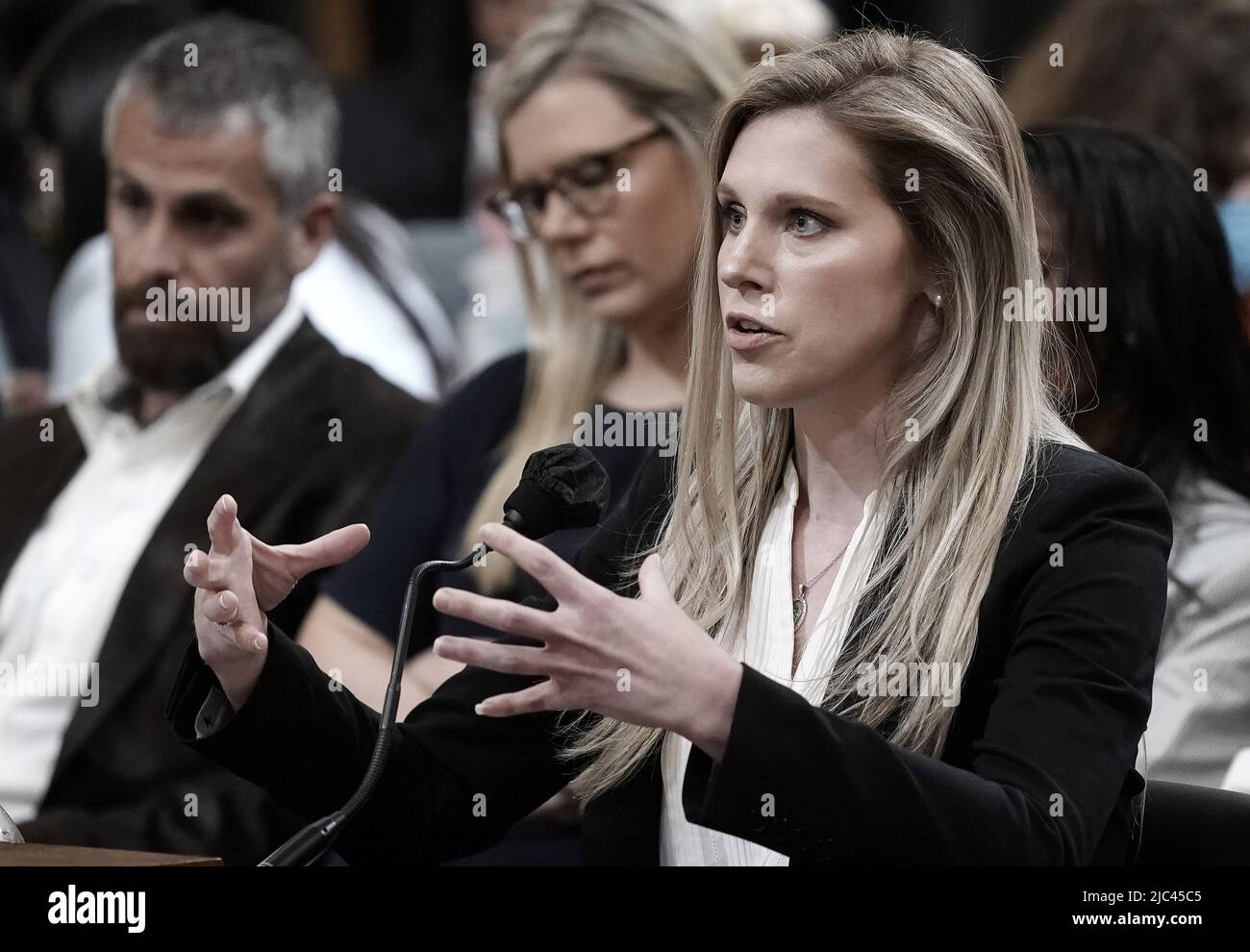 Injured U.S. Capitol police officer Caroline Edwards testifies in front ...