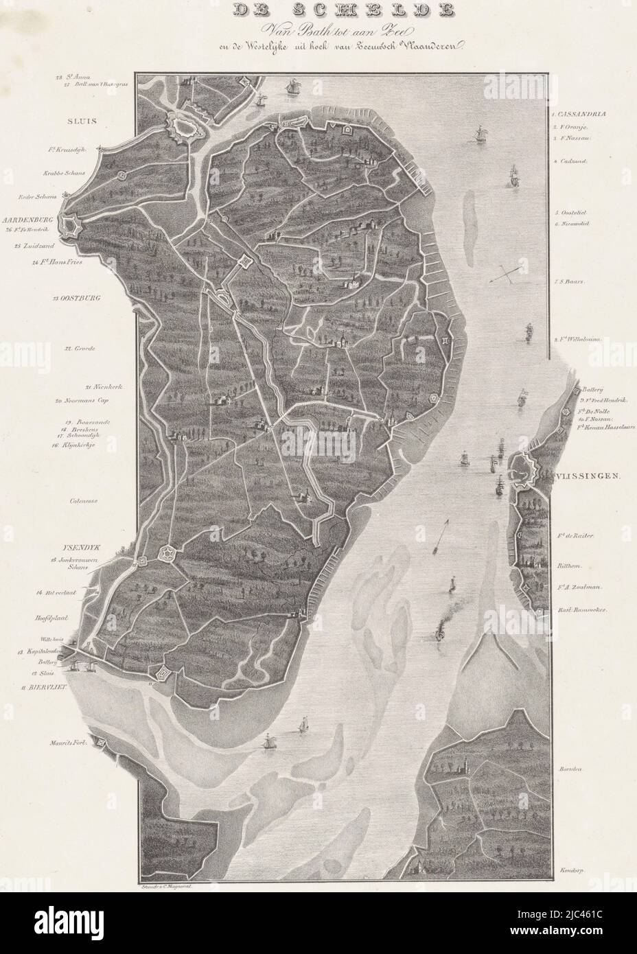 1832 De Schelde Van Bath Tot Aan Zee High Resolution Stock Photography ...