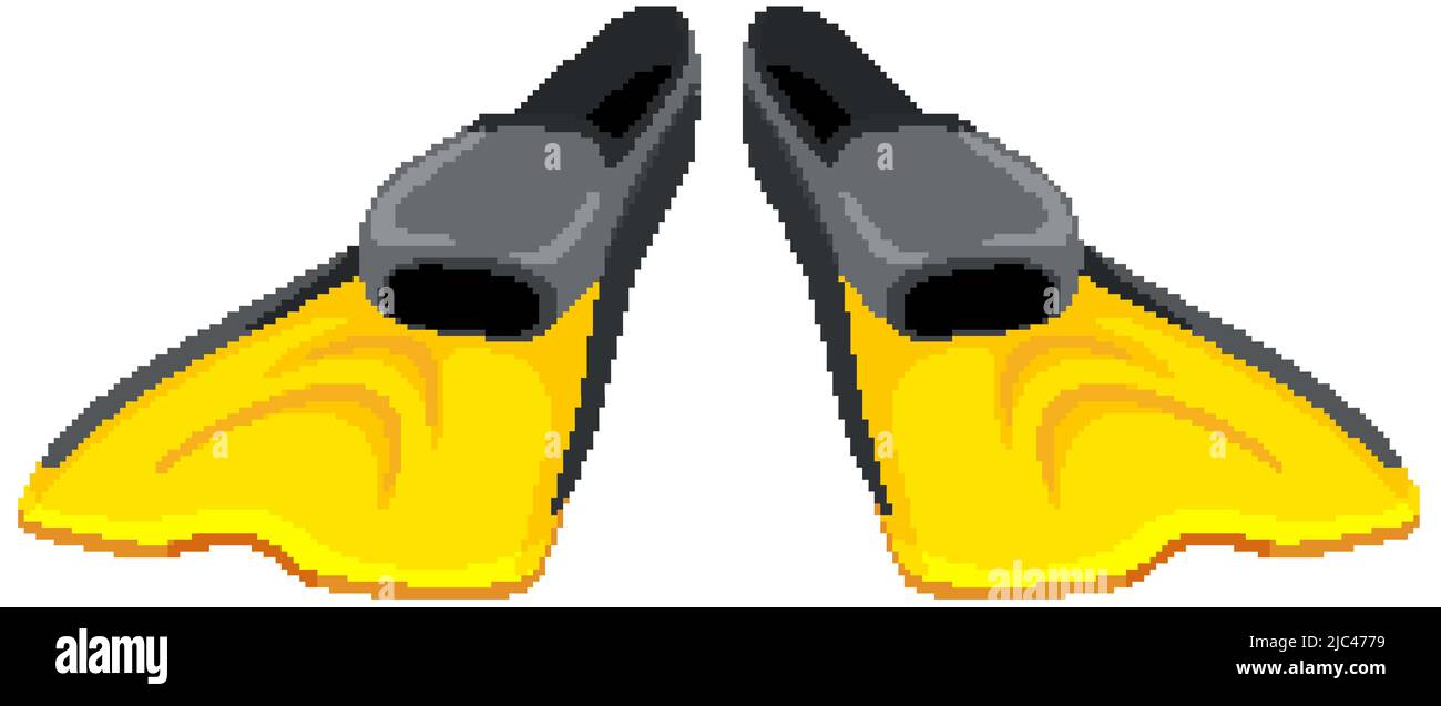 A pair of diving fins illustration Stock Vector Image & Art - Alamy