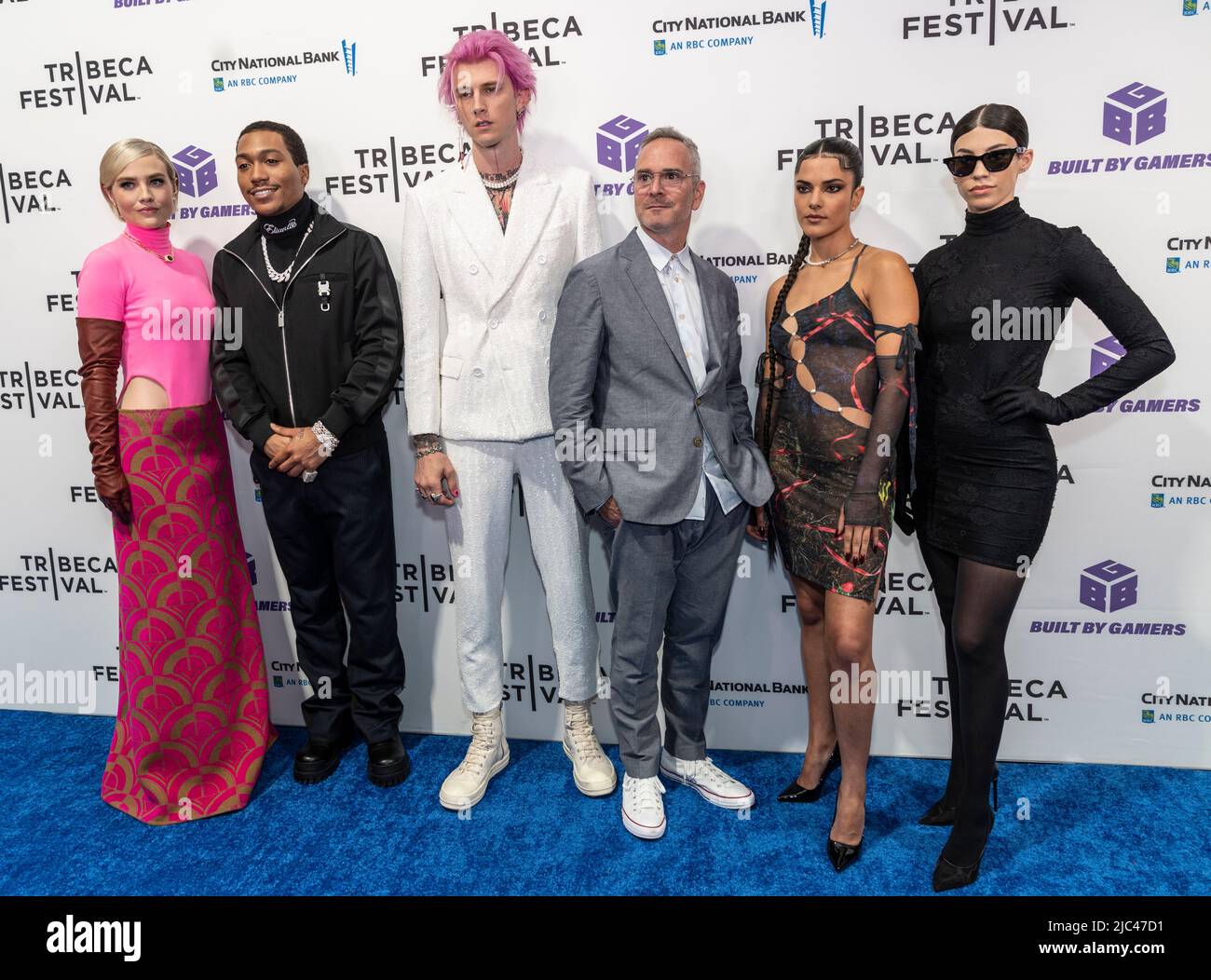 New York, NY - June 9, 2022: Maggie Hasson, Lil Meech, Colson Baker ...