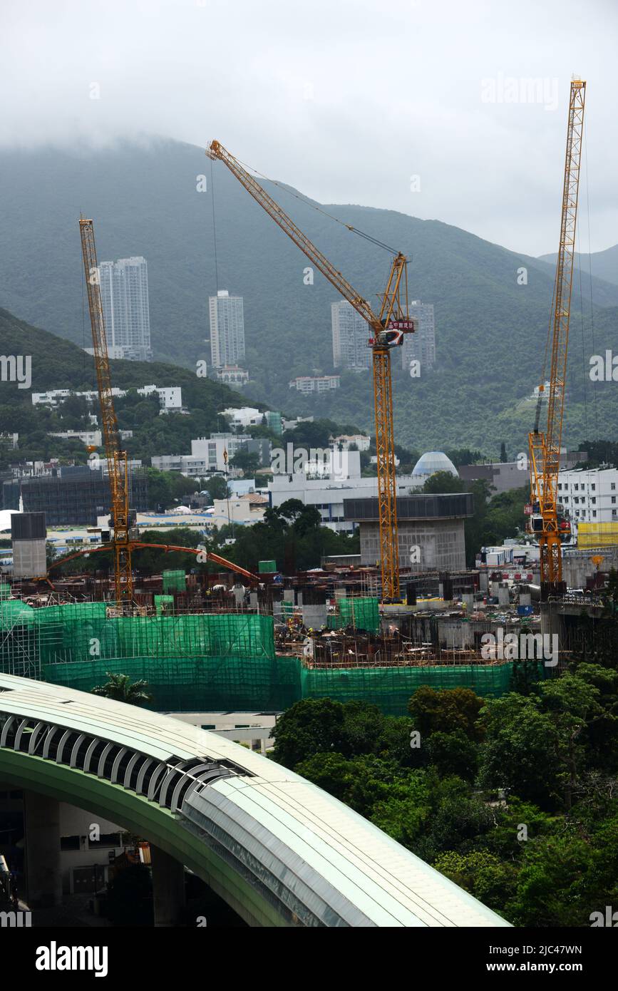 New Residential complex under construction in Wong Chuk Hang, Hong Kong Stock Photo - Alamy