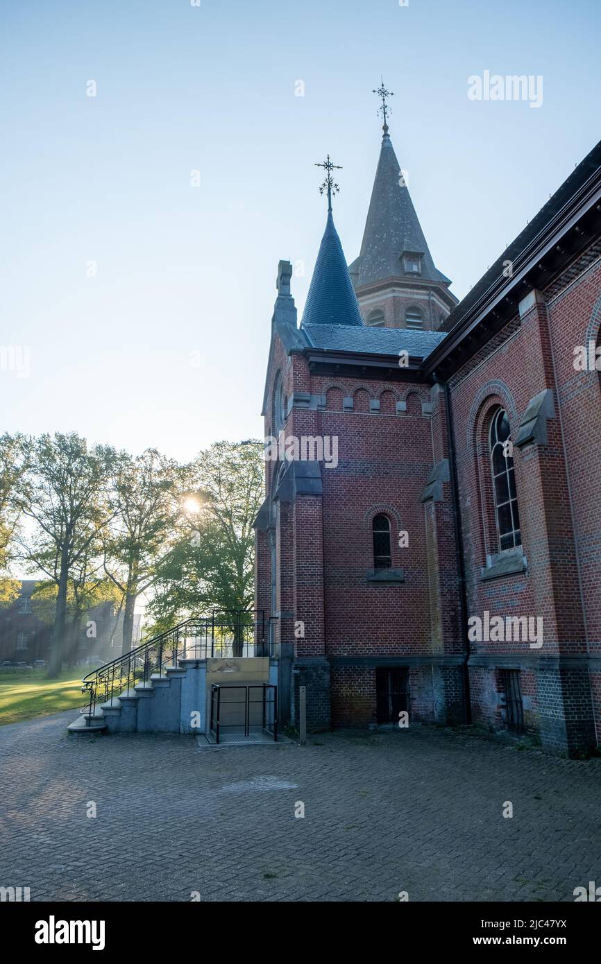 Merksplas, Belgium, April 27th, 2022, The Chapel in Merksplas Colony in ...