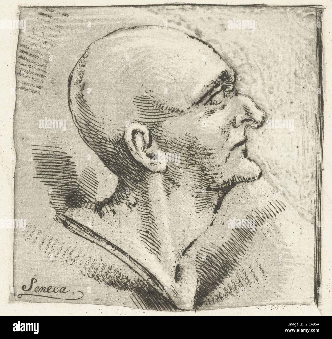 Portrait of philosopher, statesman and playwright Lucius Annaeus Seneca ...