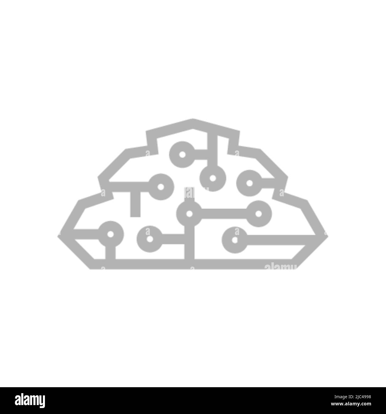 Human brain electronic circuit Black and White Stock Photos & Images ...