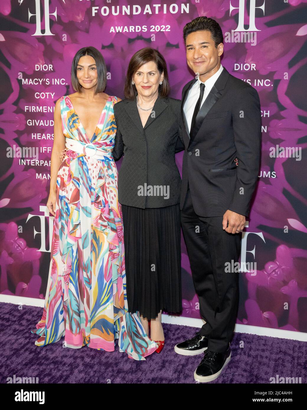 (L-R) Courtney Lopez, Linda G.Levy, and Mario Lopez attend the ...