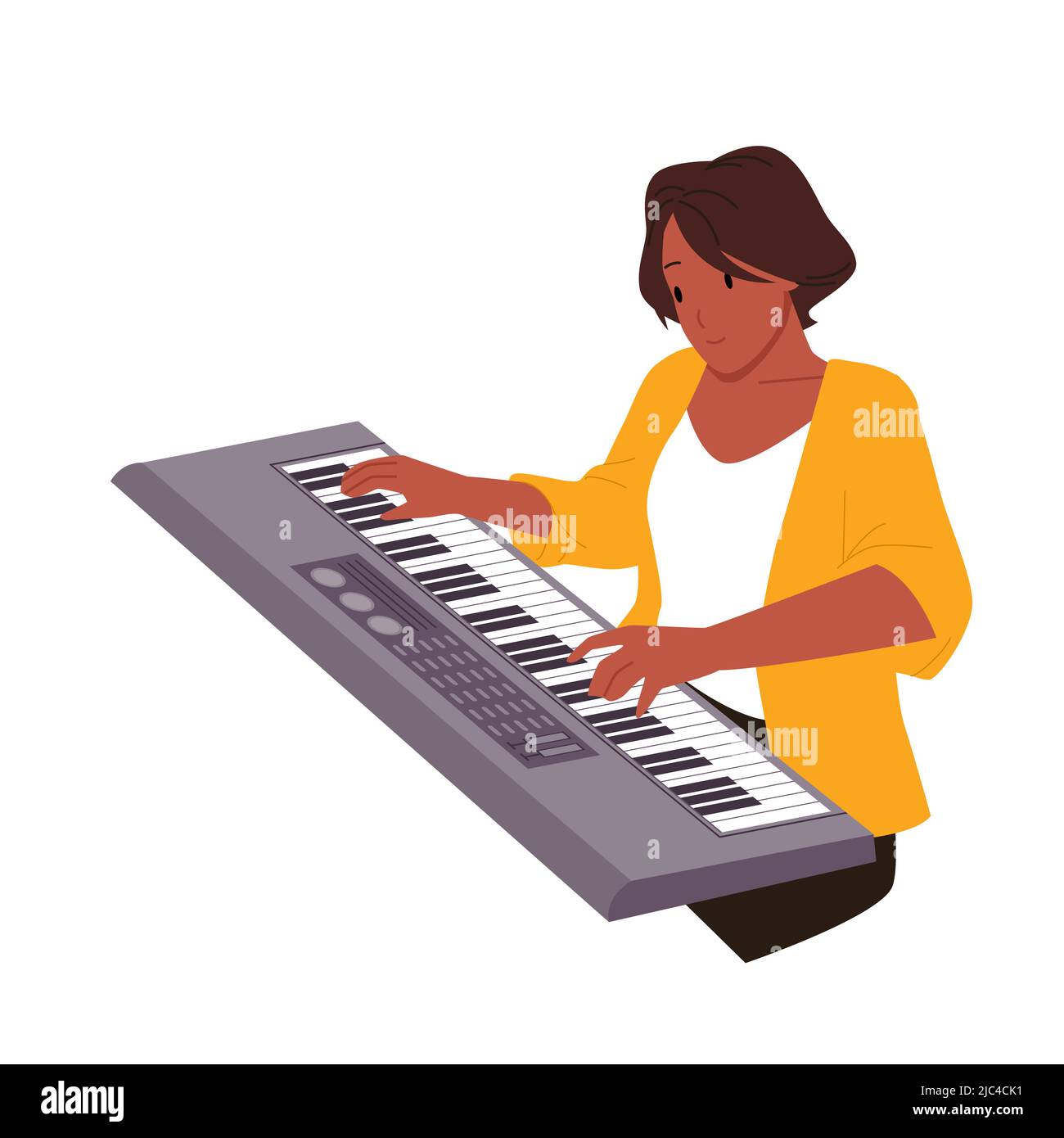 Keyboard Player Clipart